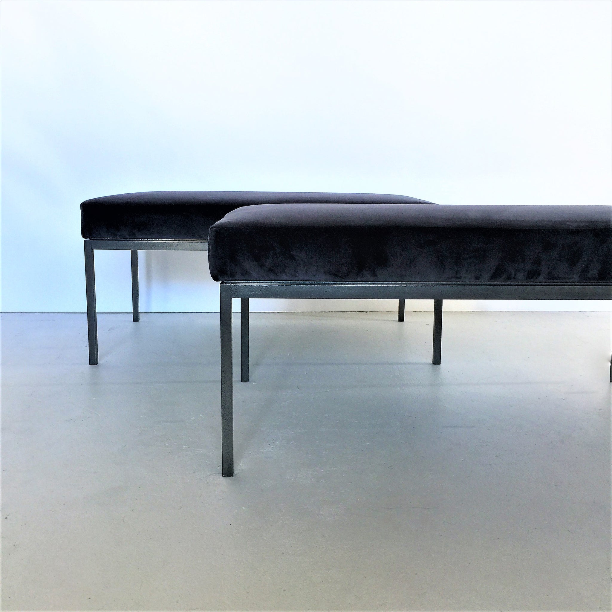 Pair of Gallery Style Bench Seats – Mid Century Swag