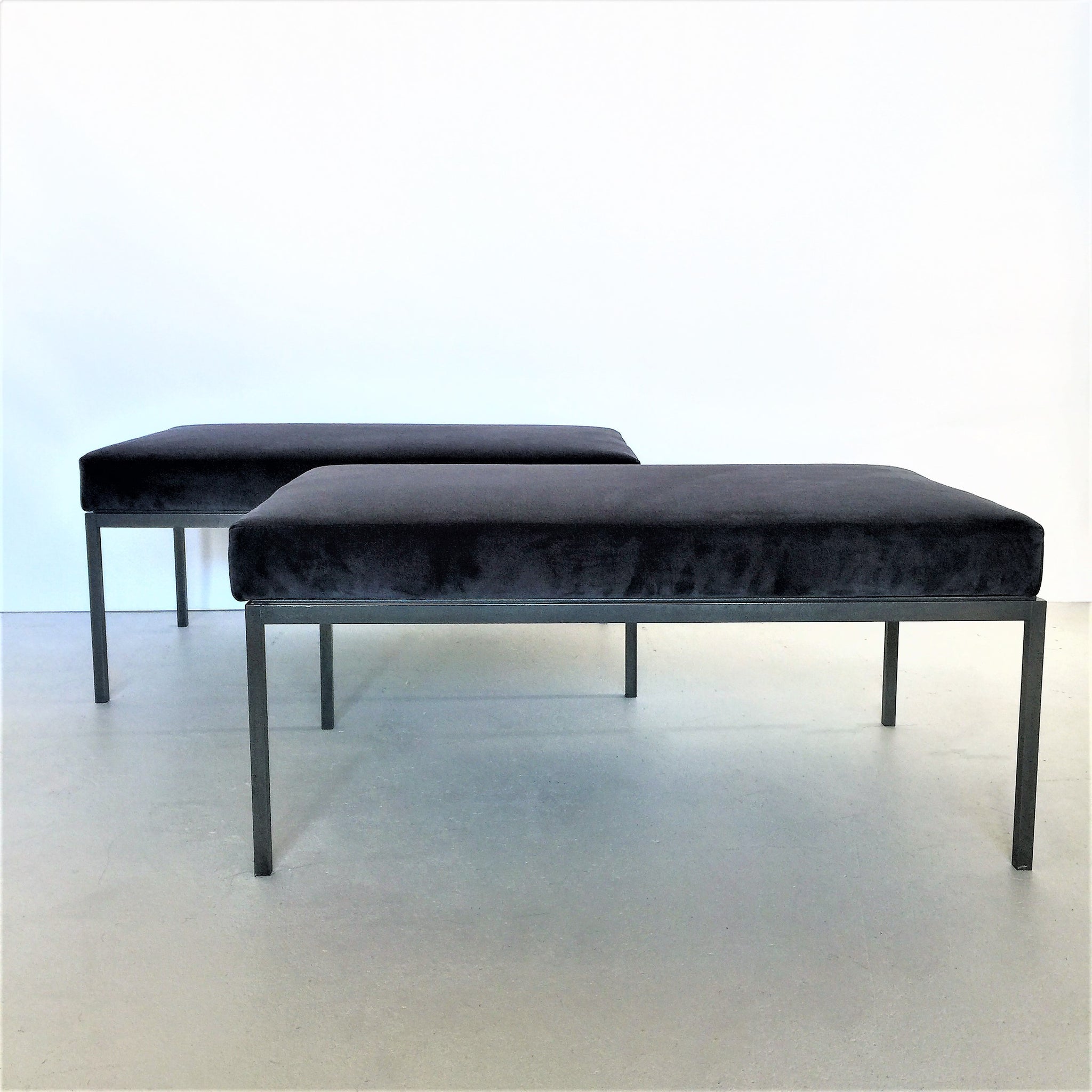 Pair of Gallery Style Bench Seats – Mid Century Swag